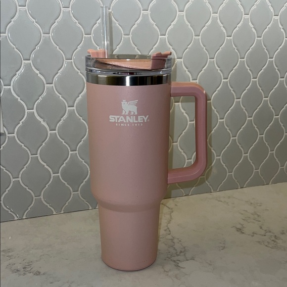 Stanley | Kitchen | 4 Oz Stanley Light Pink Tumbler With Handle And ...